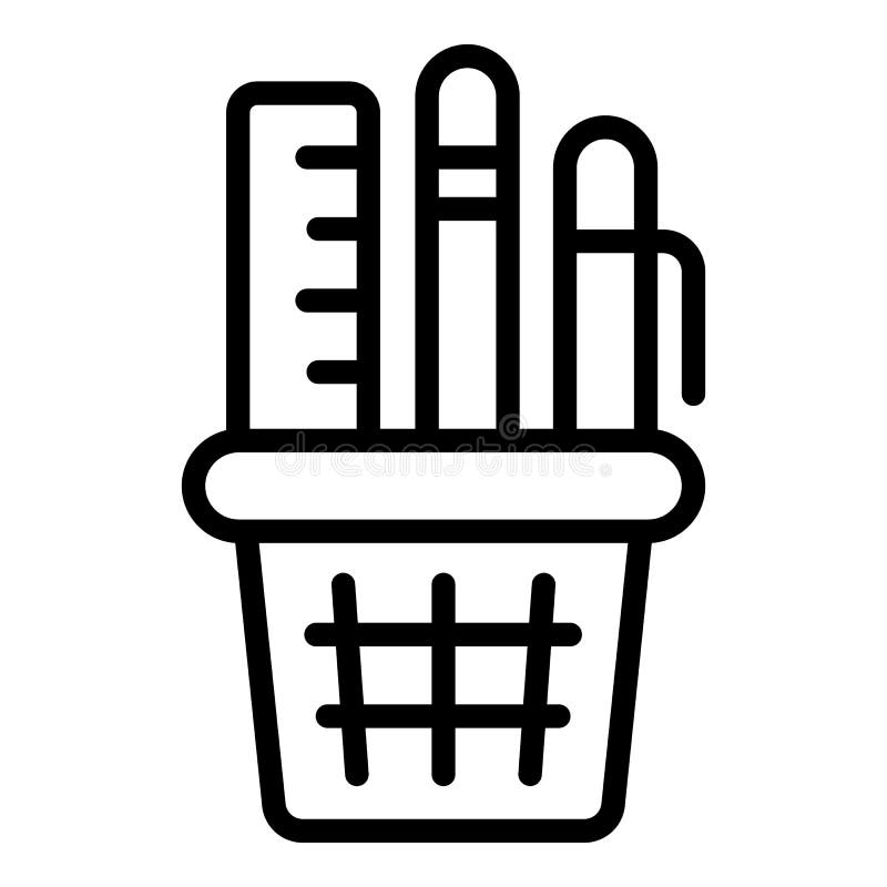 Study Elements Icon Outline Vector. Data Learn Stock Vector ...