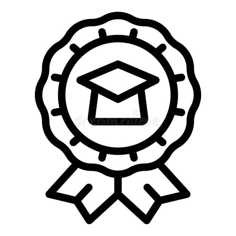 Study Emblem Icon Outline Vector. Course Seminar Stock Vector ...