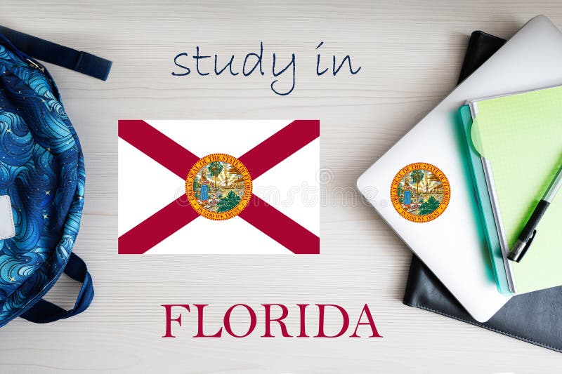 Study in Florida. USA State. US Education Concept Stock Image - Image ...