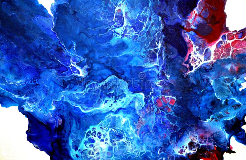 A Study in Fluid Dynamics with Acrylic Paint Stock Photo - Image of ...