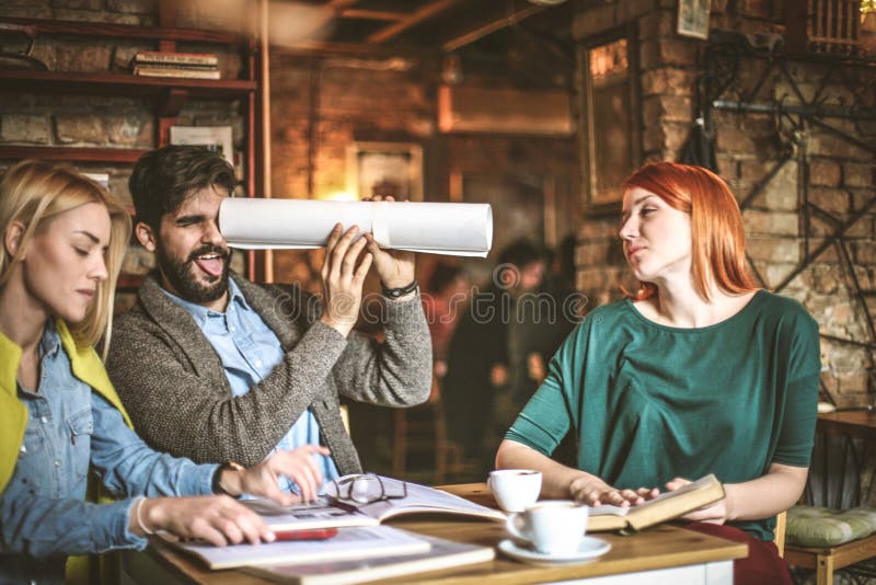 Study with Friends is Funny . Group of Students Stock Photo - Image of ...