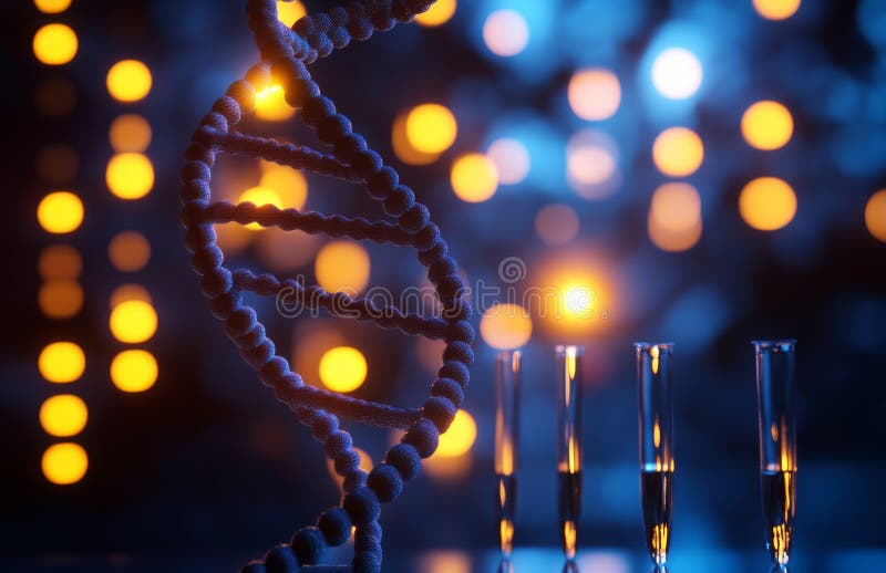 The Study of Genetic Diseases Involves Examining the DNA Helix, with ...