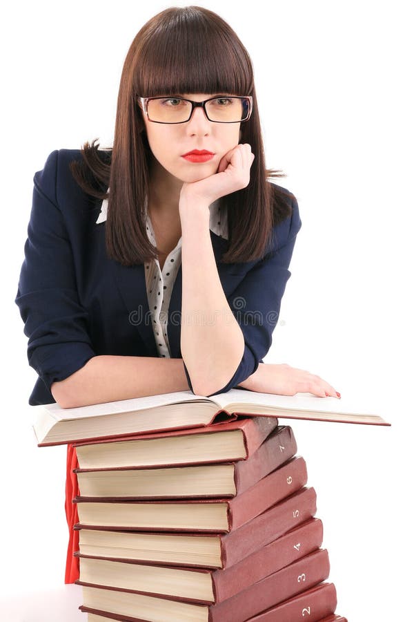 Study girl stock image. Image of casual, attractive, learning - 27779599