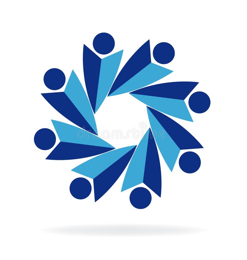 Study Group Teamwork Vector Stock Vector - Illustration of logo ...