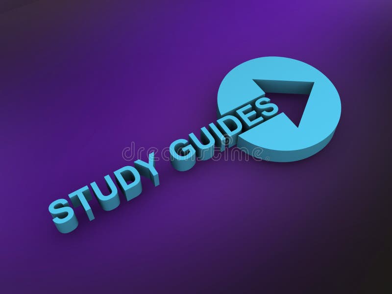 Study guides on purple stock illustration. Illustration of learning ...