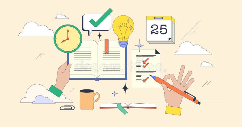 Study Habits for Effective and Productive Work Tiny Neubrutalism ...