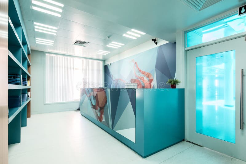Study Hall Reception, Clean Architectural Photography Stock Image ...