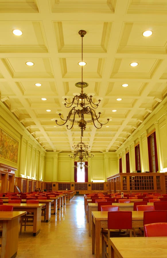 Study Hall of University Library Stock Image - Image of book, music ...