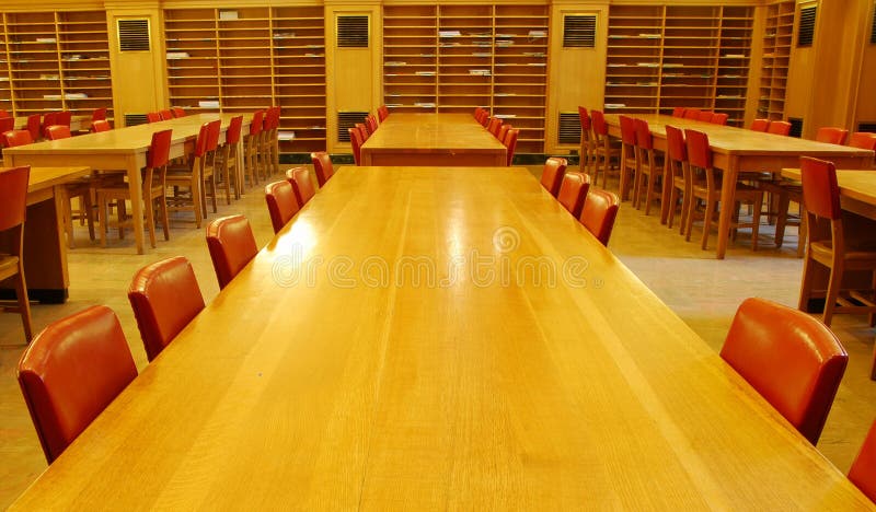 Study Hall of University Library Stock Photo - Image of area, library ...