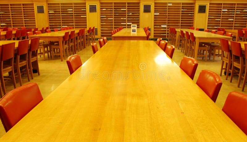 Study Hall of University Library Stock Image - Image of musician, quiet ...