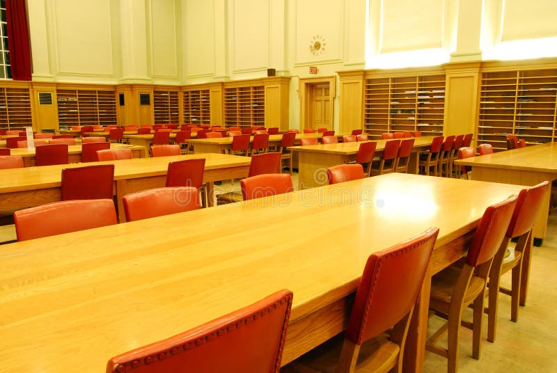 Study Hall of University Library Stock Image - Image of hard, hall: 7659807