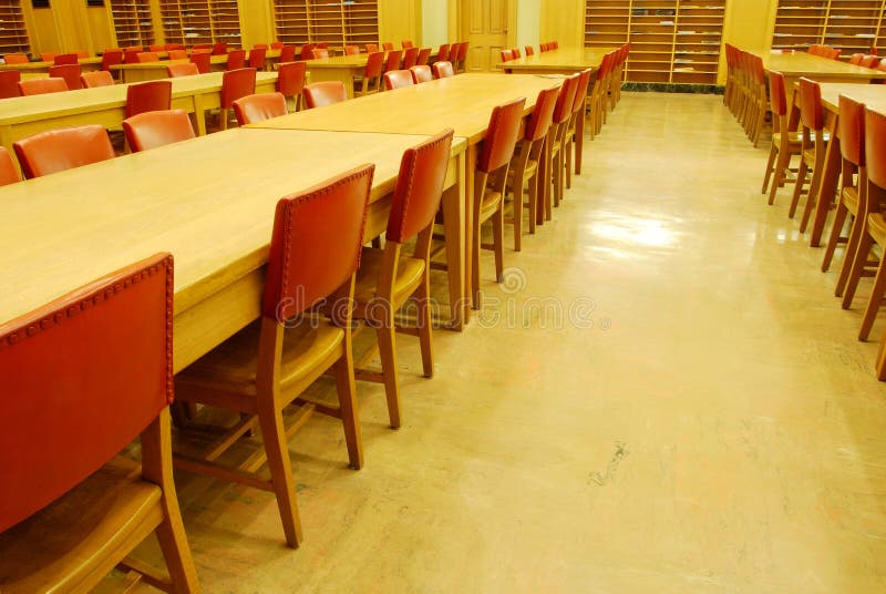 Study Hall of University Library Stock Image - Image of holy, librarian ...