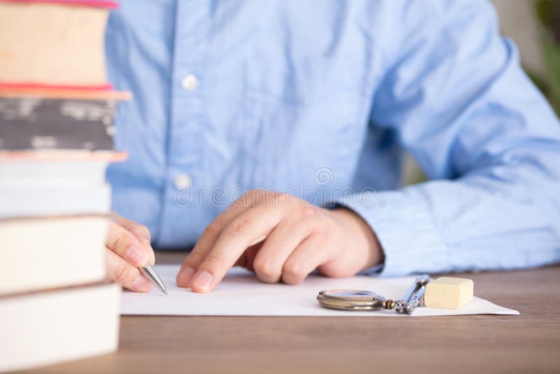 Study hard for the exam stock photo. Image of school - 252868730