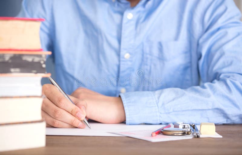 Study hard for the exam stock photo. Image of school - 252868730