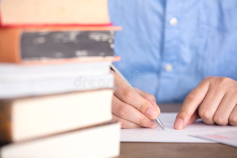 Study hard for the exam stock photo. Image of school - 252868730