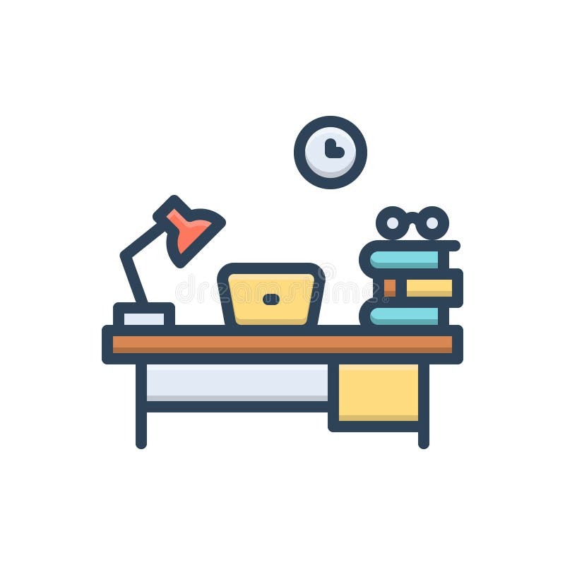 Color Illustration Icon for Study, Perusal and Education Stock Vector ...