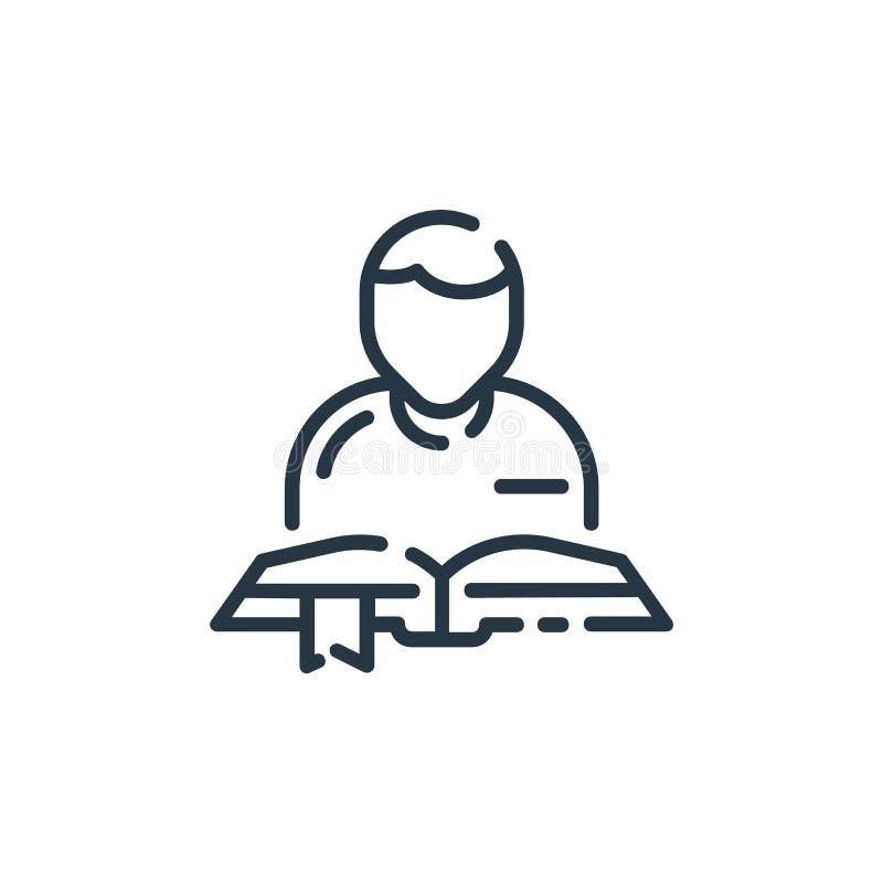 Study Icon Vector from Elearning Concept. Thin Line Illustration of ...