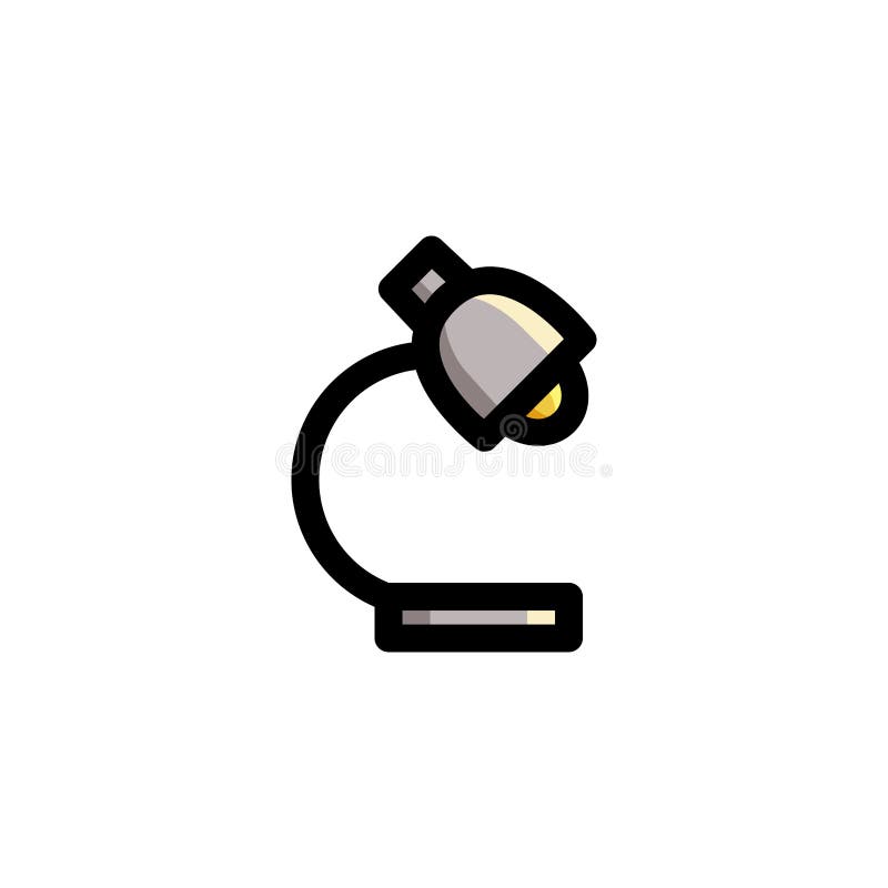 Study Lamp Icon stock vector. Illustration of studio - 267420609