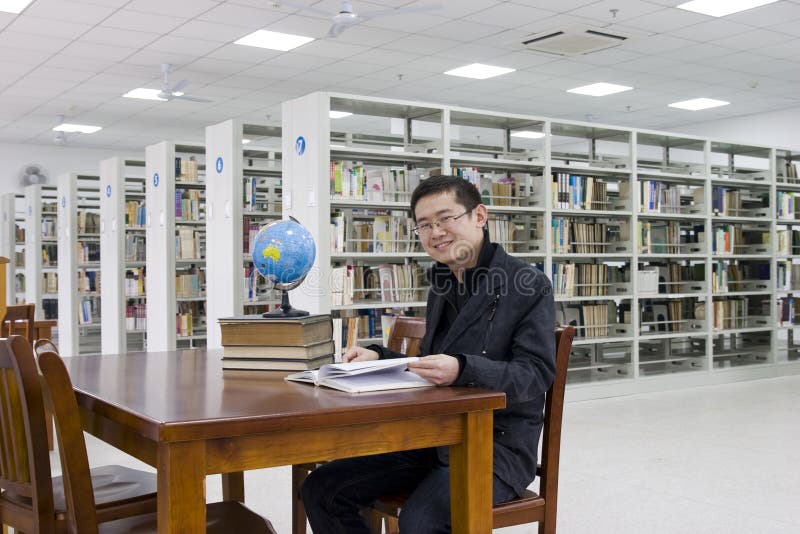 Study in a library stock image. Image of concepts, expertise - 17058465