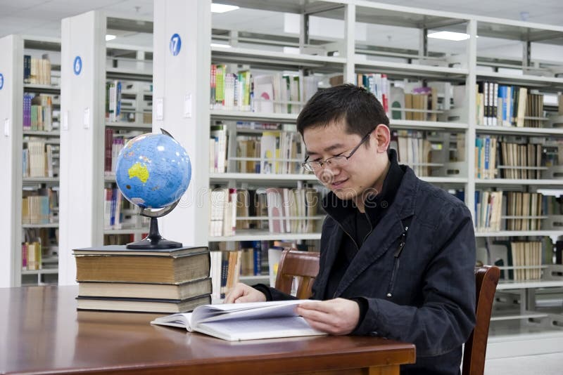 Study in a library stock image. Image of concepts, expertise - 17058465