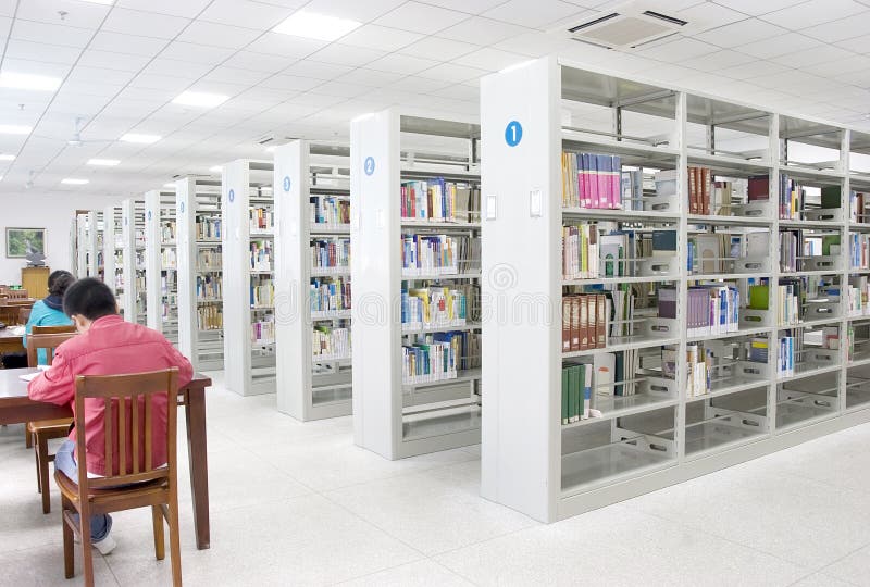 Study in a library stock image. Image of concepts, expertise - 17058465