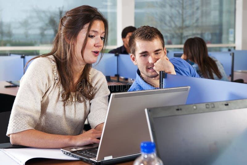 Study Library stock image. Image of computer, university - 22106157