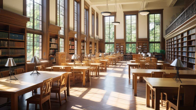 Study library college stock illustration. Illustration of learning ...