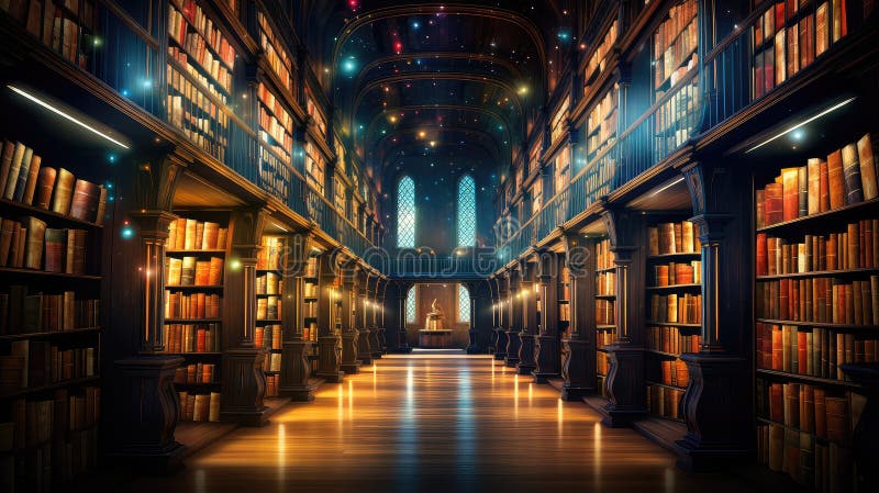 Study library stacks stock illustration. Illustration of resources ...