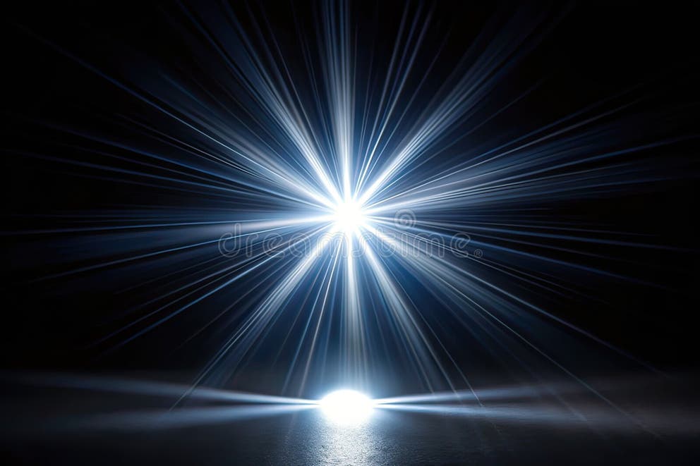 A Study in Light Dramatic Illumination Against a Black Backdrop ...