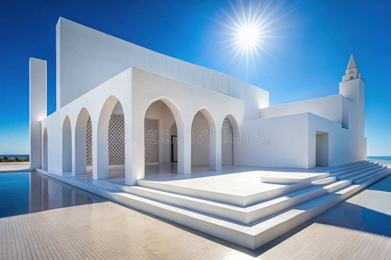 A Study in Light and Form Abstract White Architectural Structure Series ...