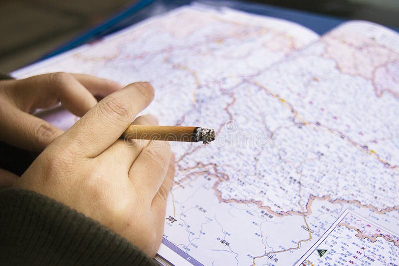 Study map stock photo. Image of cigarette, transportation - 8137806