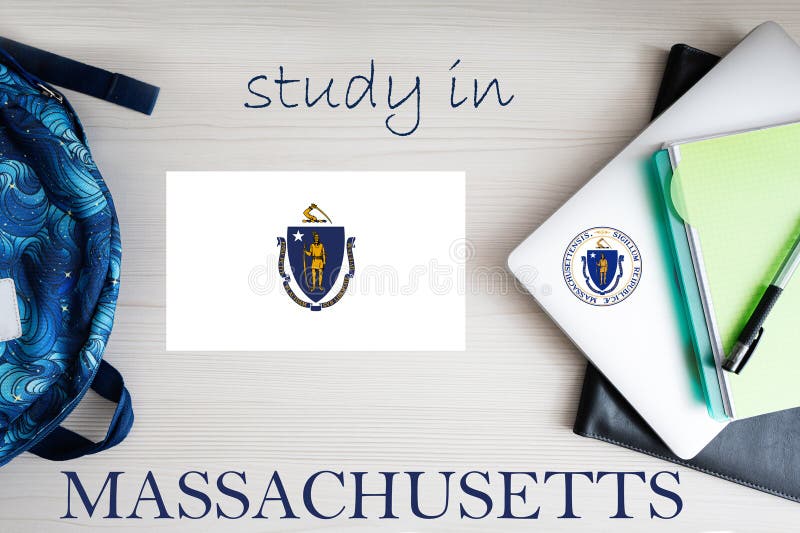 Study in Massachusetts. USA State. US Education Concept Stock ...
