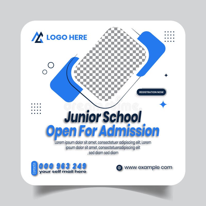 Study Modern Social Media Post Design Template Stock Vector ...