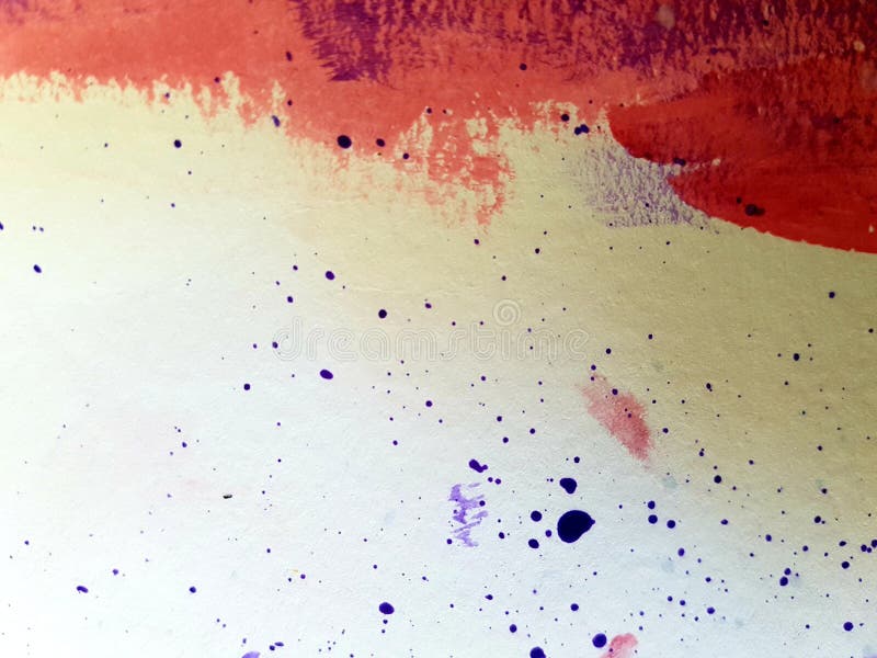 Study of Splatter Technique in Water Color Stock Image - Image of spot ...