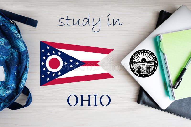 Study in Ohio. USA State. US Education Concept Stock Illustration ...