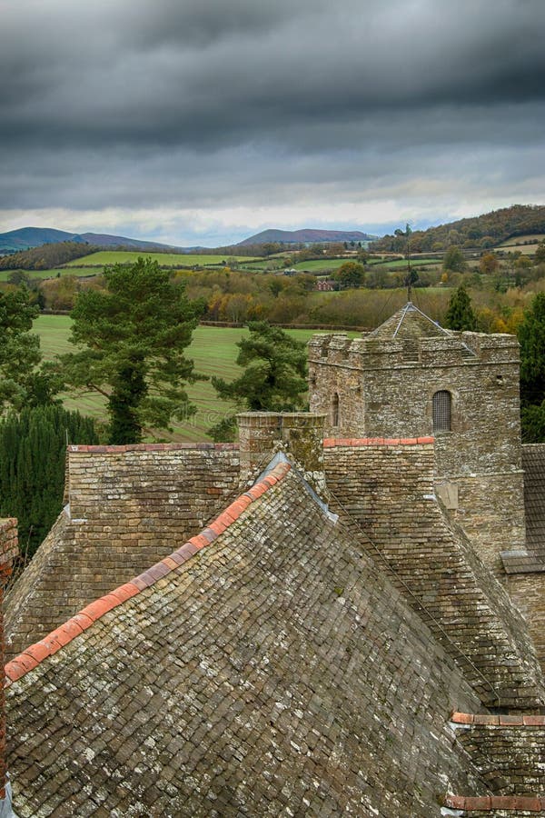 Old Slate and Stone Tile Rooftop Stock Image - Image of texture ...