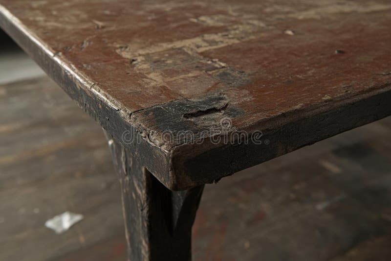 Study Old Wooden Table Texture and Rustic Style, with Hardwood Surface ...