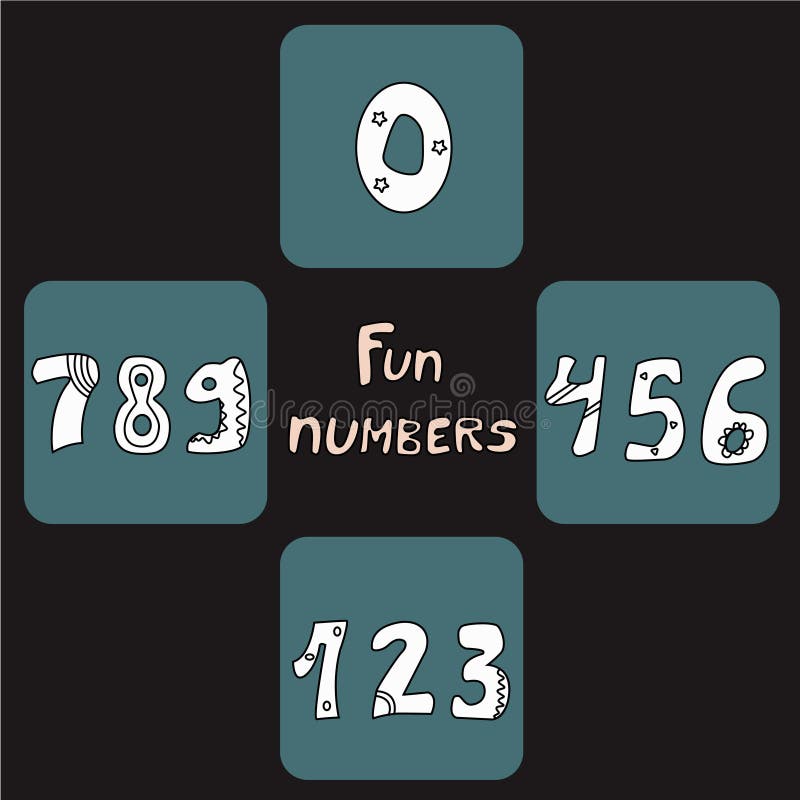 Study Page. Card. Math Patterns. Fun Numbers Stock Vector ...