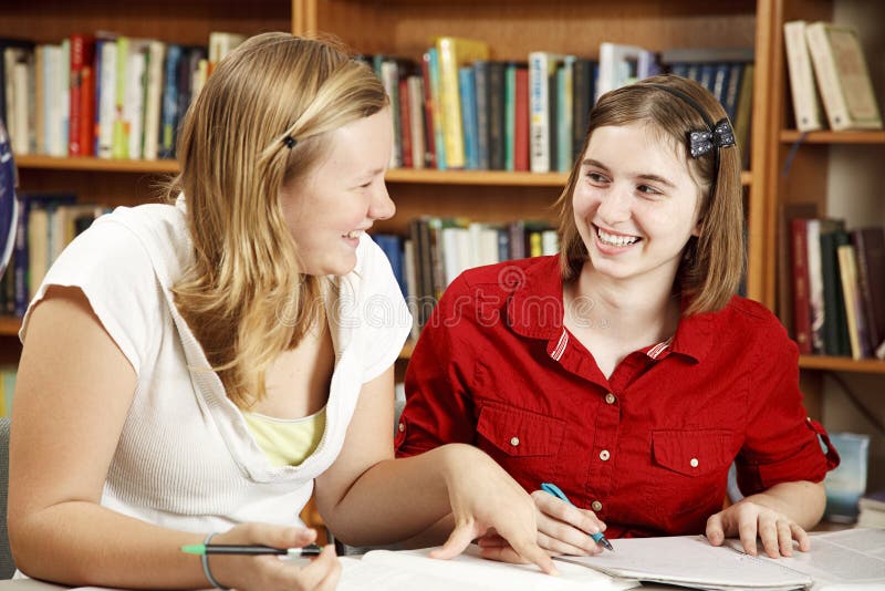 Study Partners stock photo. Image of classroom, friends - 16612210