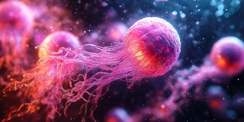 Study of a Pink Sperm Reproduction Cell in Its Natural Environment ...