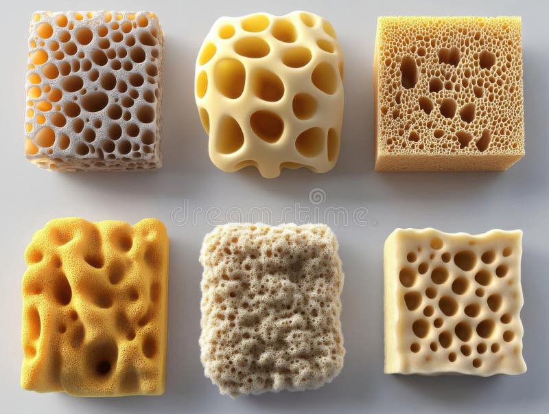 A Study in Porosity, Exploring the Diverse Textures of Sponges Stock ...