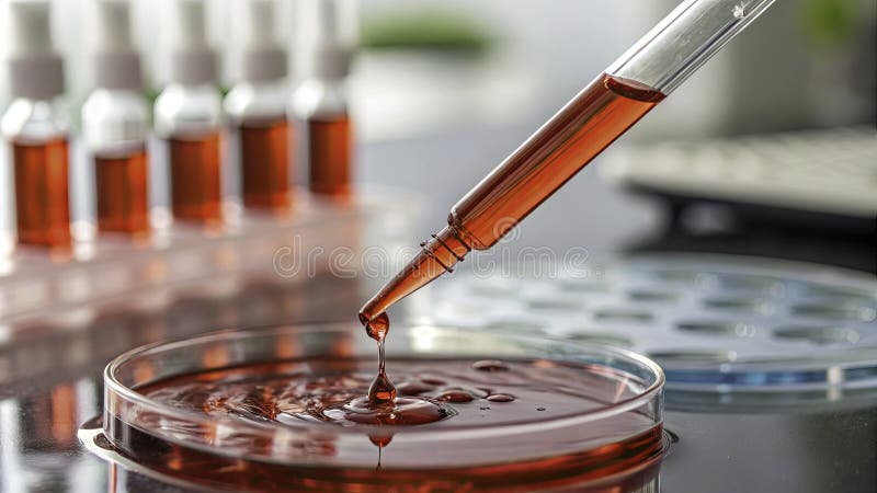 A Study in Precision Red Liquid Dropper on a Glossy Surface Capturing ...