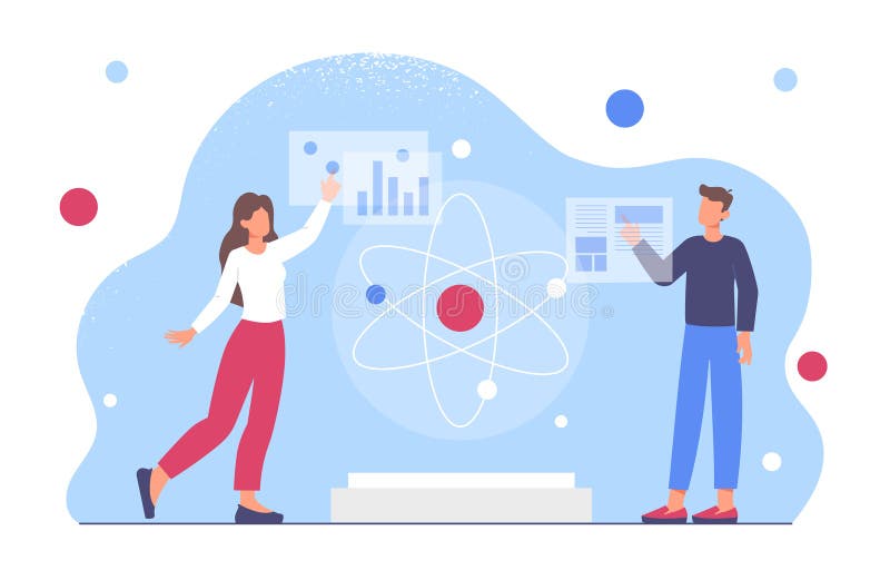 Study of Quantum Vector Concept Stock Vector - Illustration of science ...