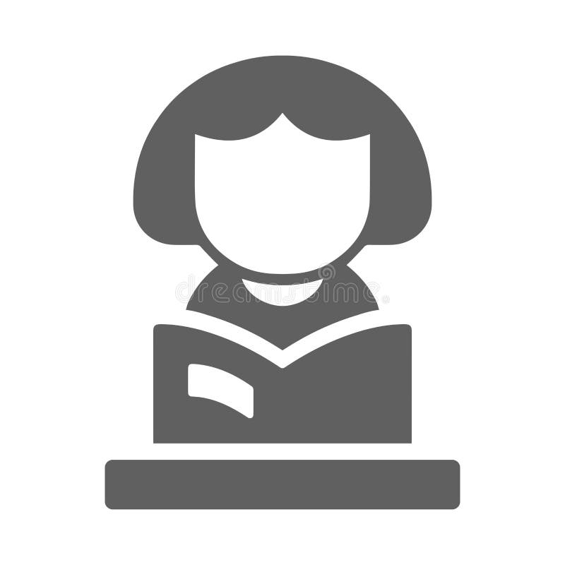 Study, Reading, Book Icon. Gray Vector Graphics Stock Vector ...