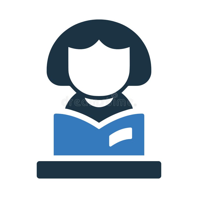 Study, Reading, Book Icon. Simple Editable Vector Illustration Stock ...