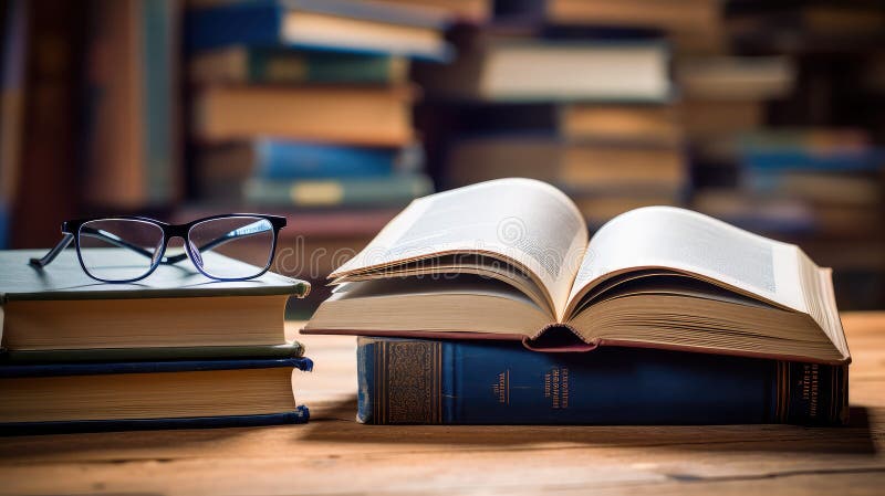 Study research books stock illustration. Illustration of scholarship ...