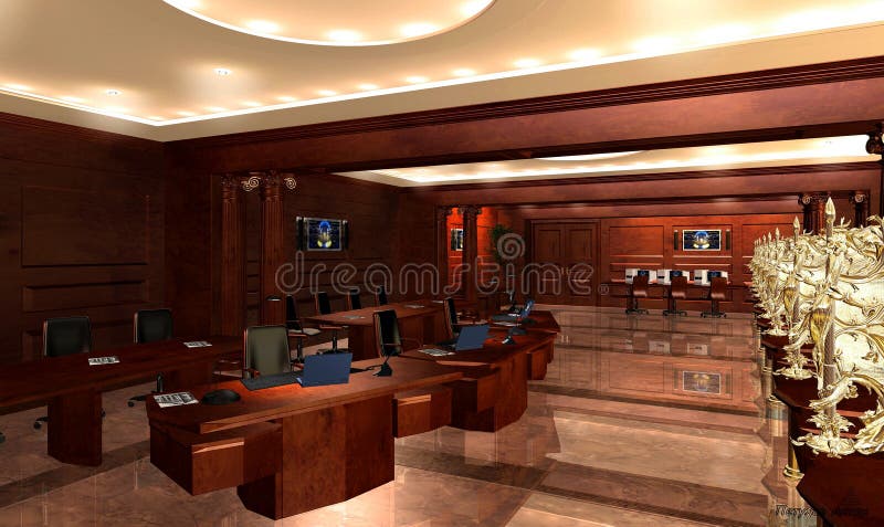 Study room stock photo. Image of computer, paneling, lavish - 27937382