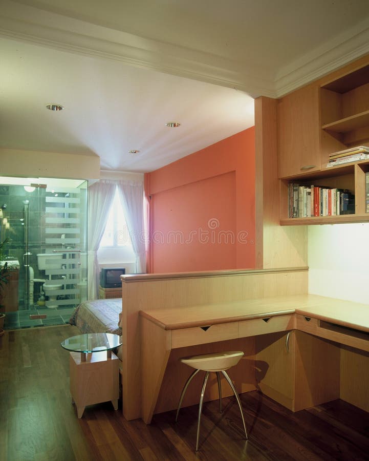 Study room stock image. Image of light, modern, table - 4697385