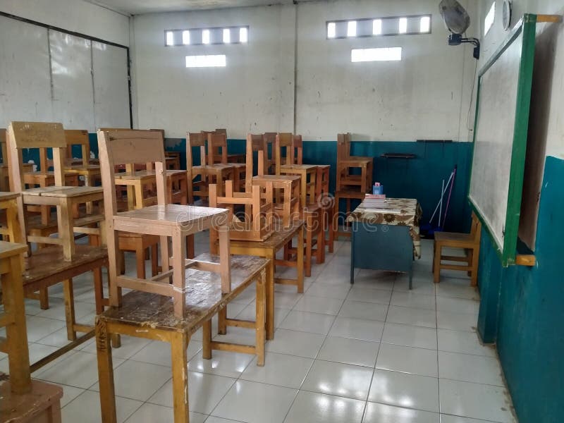 Study Room for SMK Students before Starting Learning Stock Photo ...