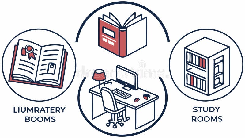 Study Rooms and Library Rooms and Learning Environment Generative AI ...